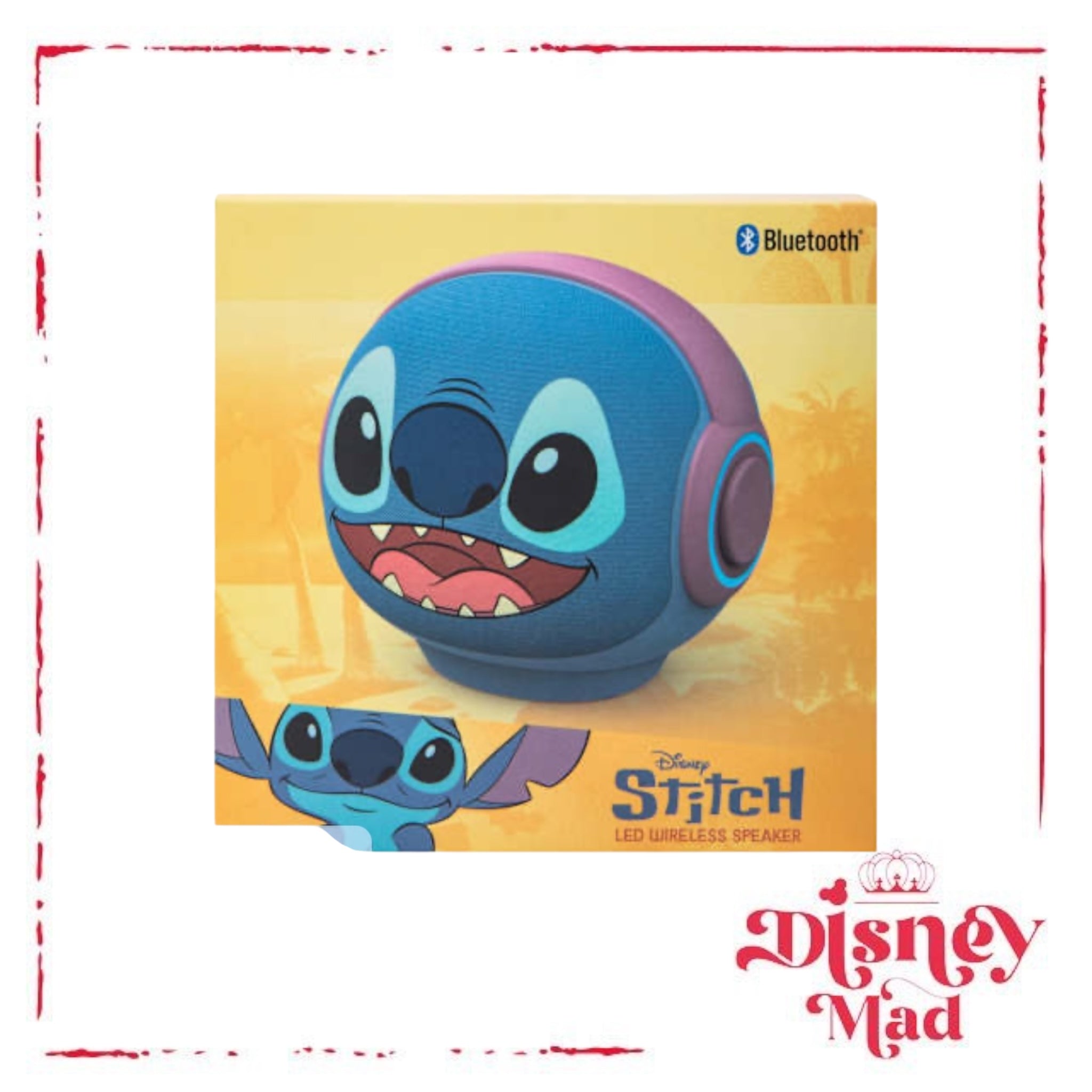 Stitch LED Wireless Sphere Speaker – Disney Mad Shop